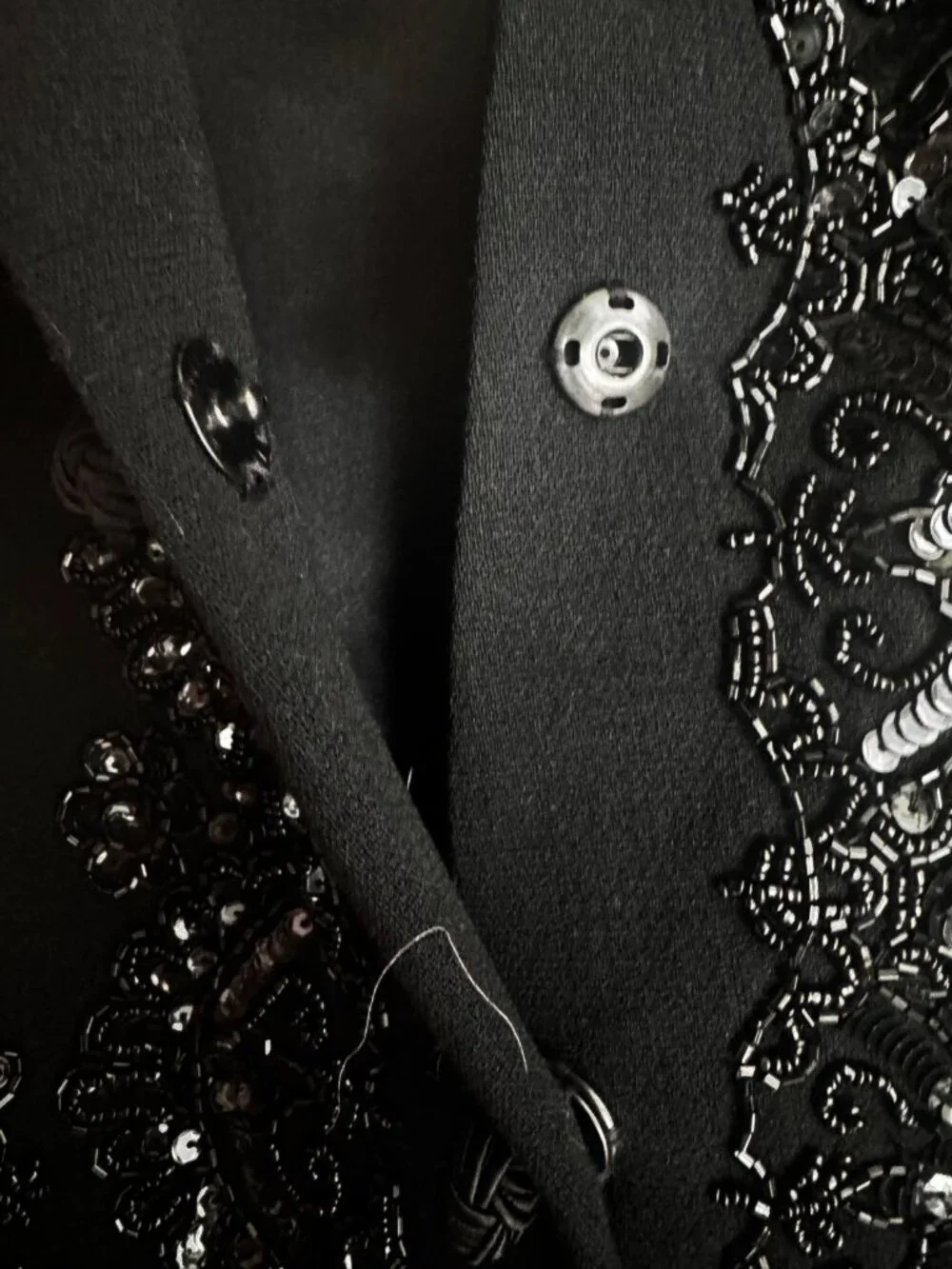 Tracy Reese | Jackets & Coats | Tracy Reese Black Beaded Wool Penny ...